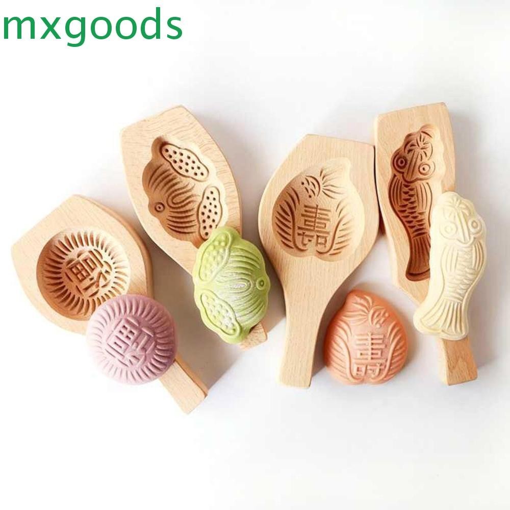 Mxgoods แม่พิมพ์ขนมไหว้พระจันทร์ คุกกี้ ฟองดองท์ ไม้ 3D | Shopee Thailand