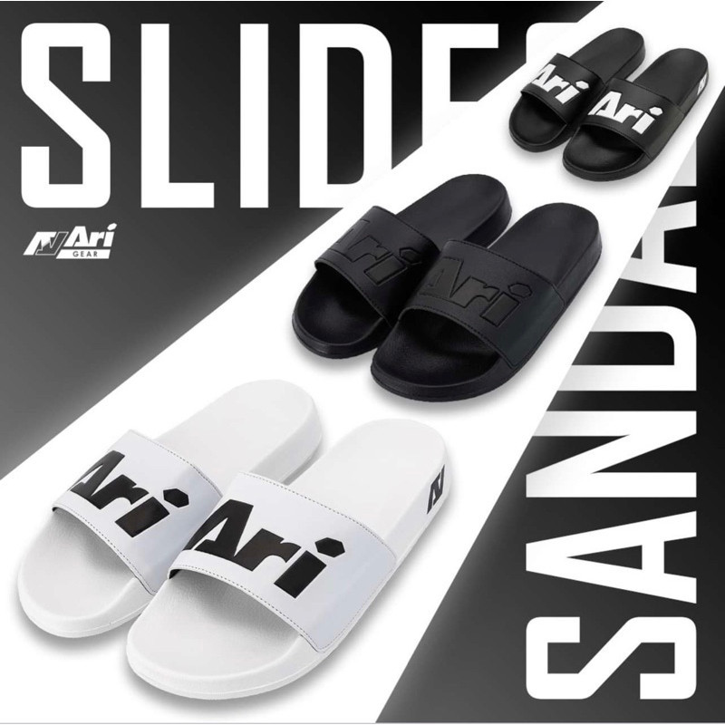 ARI SLIDE SANDALS รองเท้าแตะอาริ ของแท้ (เพิ่มค่าธรรมเนียมShopee 5% ...