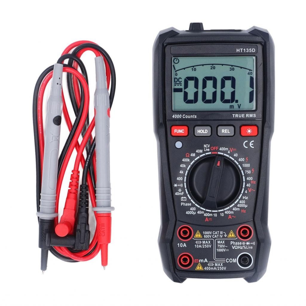 Electrical Tester 4000 Counts Flashlight Function Digital Multimeter ...