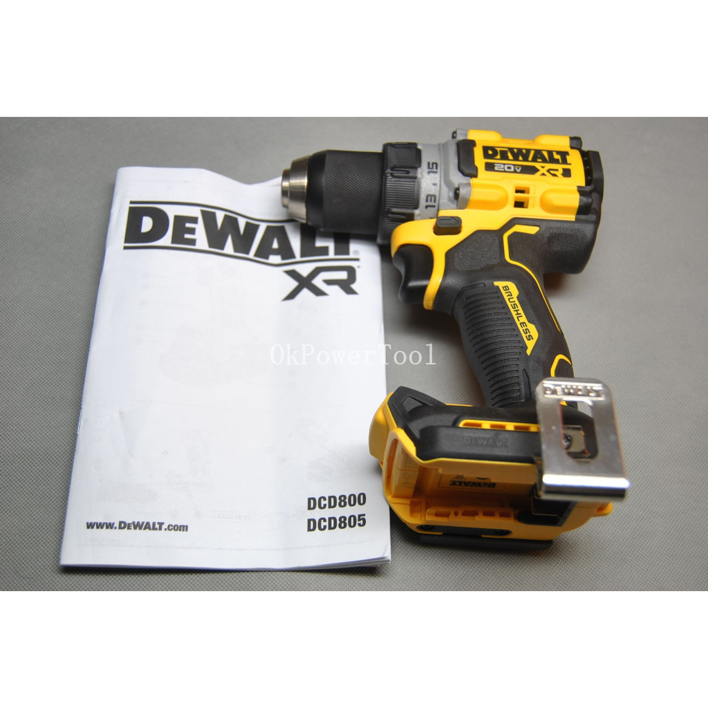 Dewalt DEWALT DCD800 สว่านไฟฟ้า ไร้แปรงถ่าน 20V 90Nm 791 เวอร์ชั่น ...