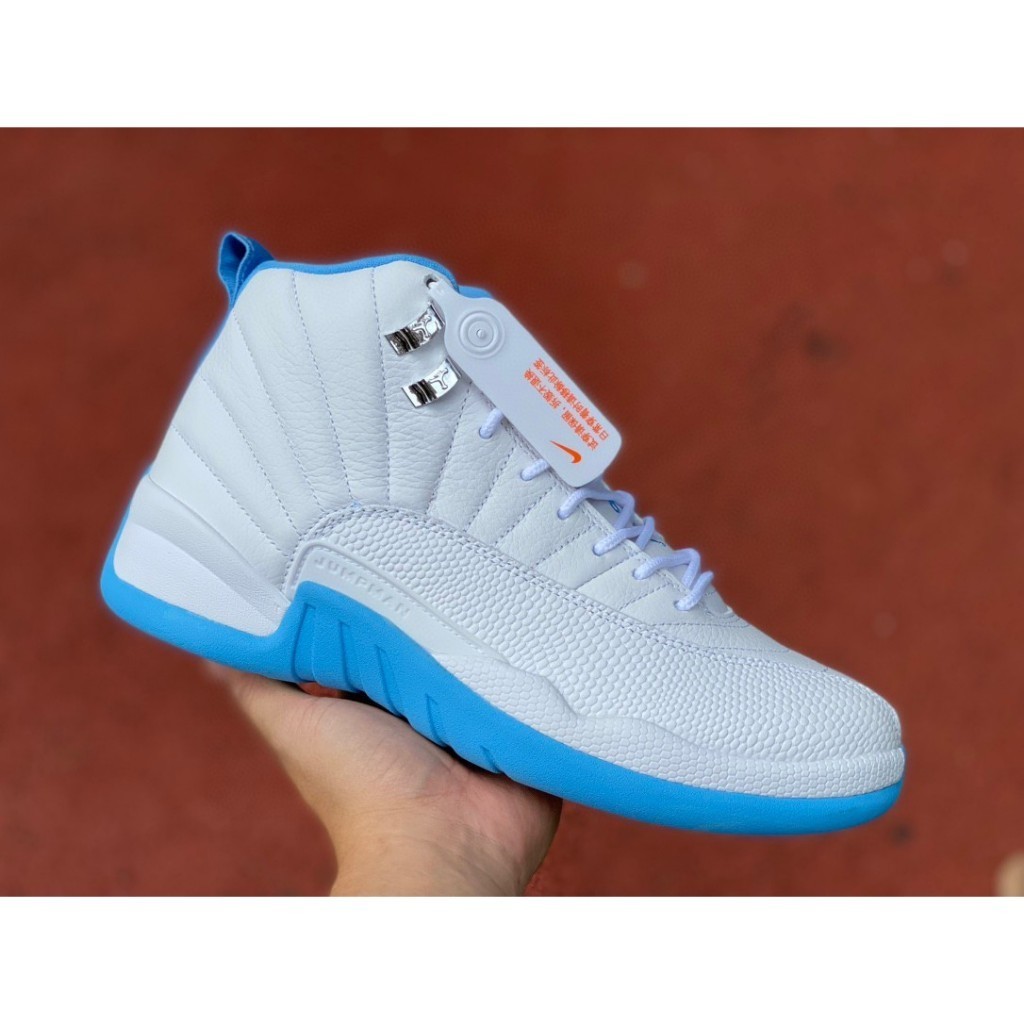 2024 พร้อมสต็อกAir Jordan 12 Retro High North Carolina Blueรองเท้าผ้าใบ ...