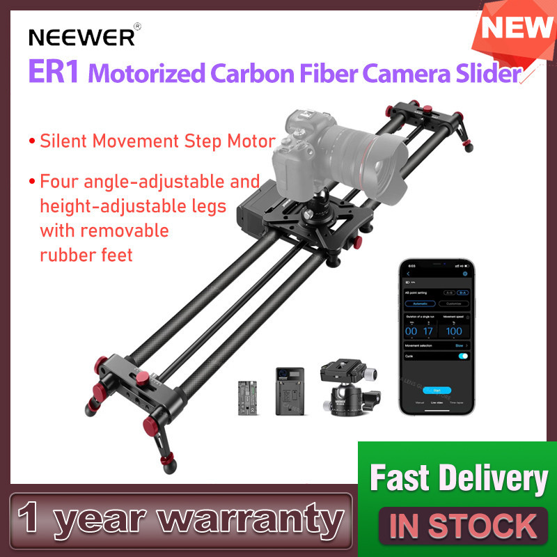 Neewer ER1 ตัวเลื่อนกล้อง คาร์บอนไฟเบอร์ ออกแบบมาสําหรับช่างวิดีโอที่ ...