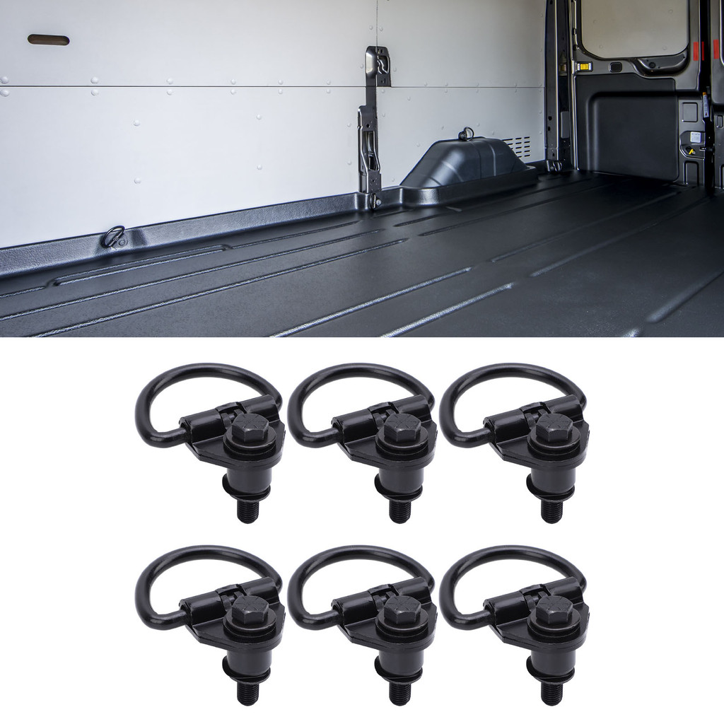 Tma ~ 6 ชิ้น Cargo D Hooks เหล็กเคลือบกันสนิมสีดํา BK21V550A74AD ...