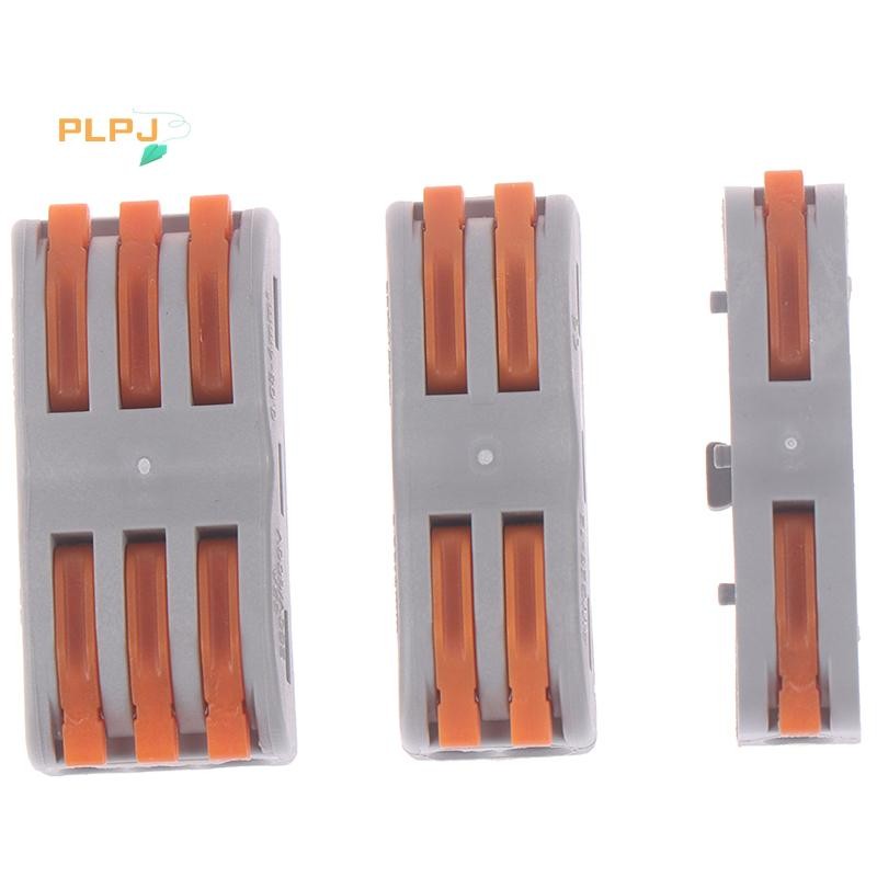 Plpj SPL-1 2 3 Way Reusable Spring Lever Terminal Block สายไฟสายไฟใหม่ ...