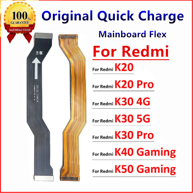 สําหรับ Xiaomi Redmi K20 K30 Pro K40 K50 Gaming 4G 5G หลักเมนบอร์ดเชื่อมต่อ Flex สาย USB ชาร์จ ...