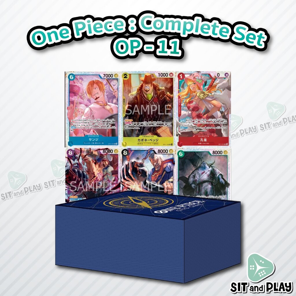 One Piece : OP11 - Complete Set ภาษาญี่ปุ่น ลิขสิทธิ์แท้ 100% | Shopee ...