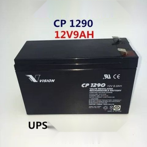 แบตเตอรี่ CP1290 ใหม่เอี่ยม 12V 9Ah แบตเตอรี่สำหรับการสื่อสารทางการแพทย์ การดับเพลิง และ UPS ...