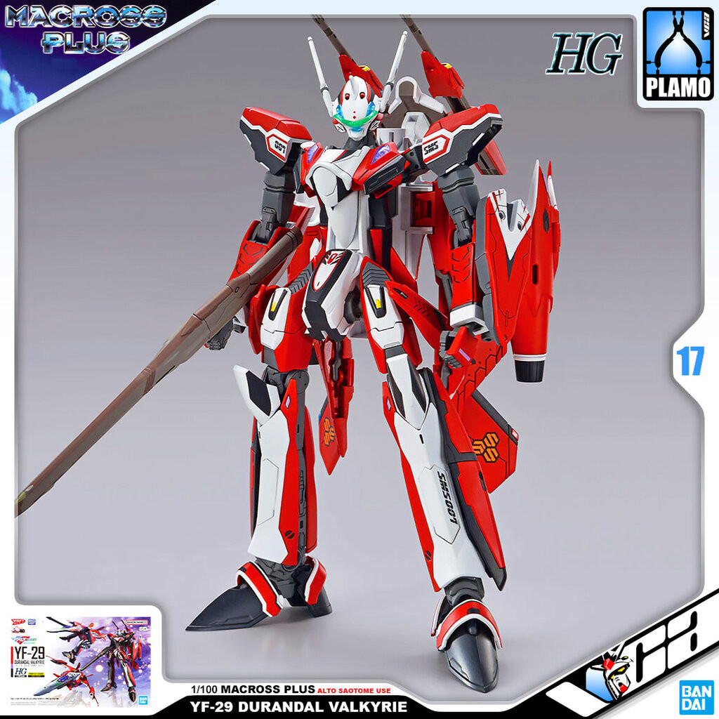 VCA ⭐️ BANDAI MACROSS PLUS HIGH GRADE HG 1/100 YF-29 DURANDAL VALKYRIE ALTO SAOTOME USE มาโคร ...
