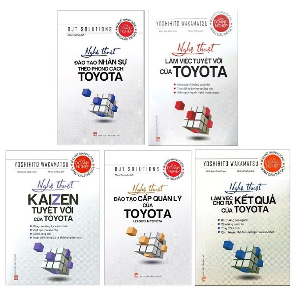 Book-🌹 Combo Art of Toyota Training And Work ( ชุด 5 เล ่ ม (FN-AL🚚 ...