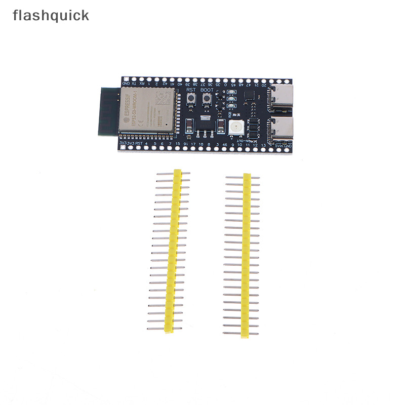 Flashquick ESP32-S3-N16R8 บอร์ดโมดูลไร้สาย WiFi BLE 5.0 ESP32S3 ESP32-S3-WROOM-1 สําหรับ Arduino ...