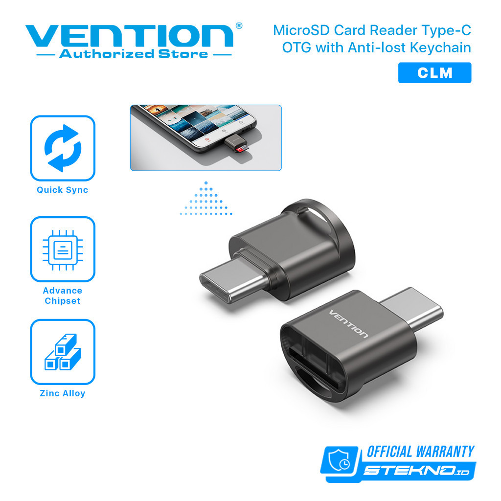 Vention เครื่องอ่านการ์ด MicroSD USB type C mini OTG | Shopee Thailand