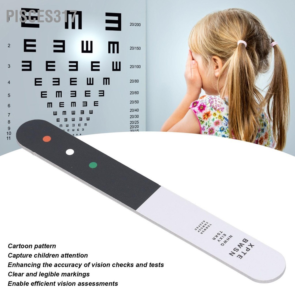 Pisces317 เด็ก Vision Optometry Test Card รูปแบบการ์ตูนที่ชัดเจน ...