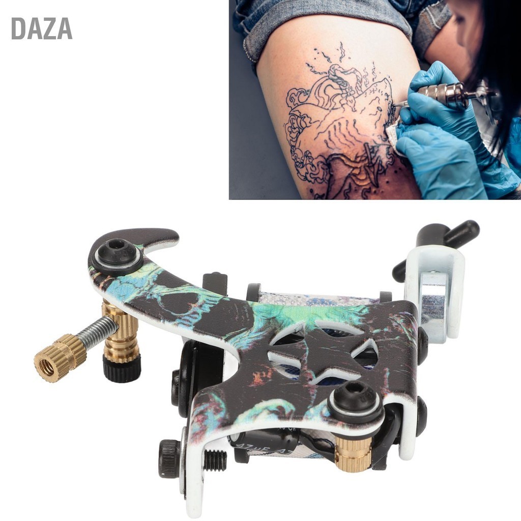 DAZA เครื่องสักคอยล์มืออาชีพแบบพกพาไฟฟ้าเครื่องสักไลเนอร์สำหรับศิลปิน ...