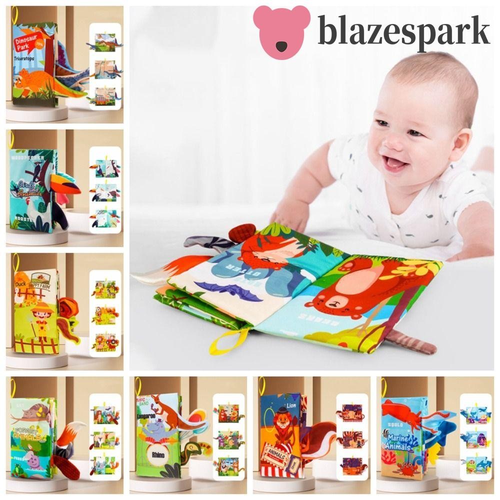 Blazespark หนังสือผ้าของเล่นเด็ก, ผ้าพร้อมหาง Series เด็ก Crinkle Book, หนังสือกิจกรรมปริศนา ...