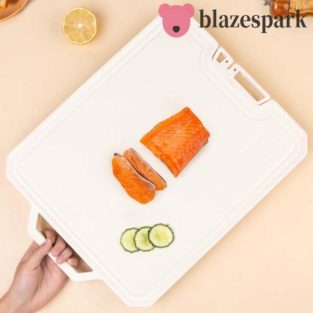 Blazespark เขียงสองด้าน, เขียงต้านเชื้อแบคทีเรียหนา, การออกแบบโซนบดมัลติฟังก์ชั่นพอดีไม่ลื่น ...