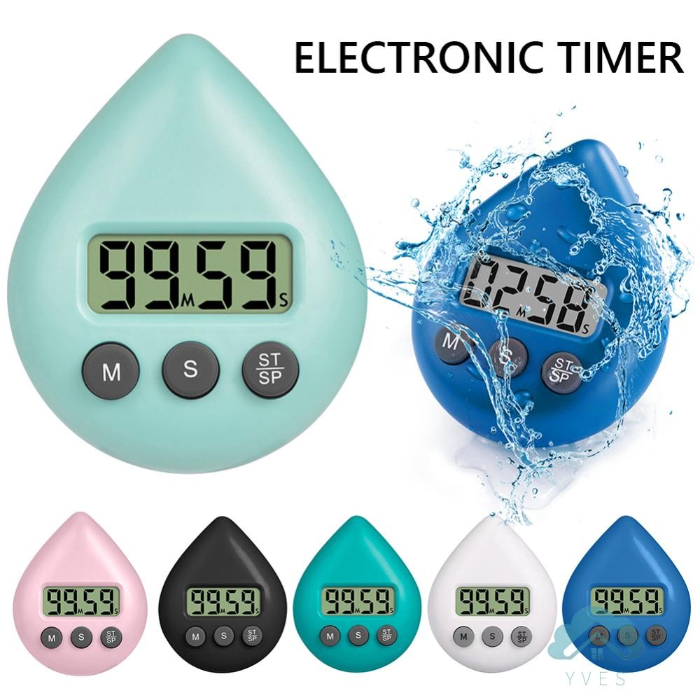 Digital Timer Waterproof Shower Timer Kitchen Timer Countdown Timer ...