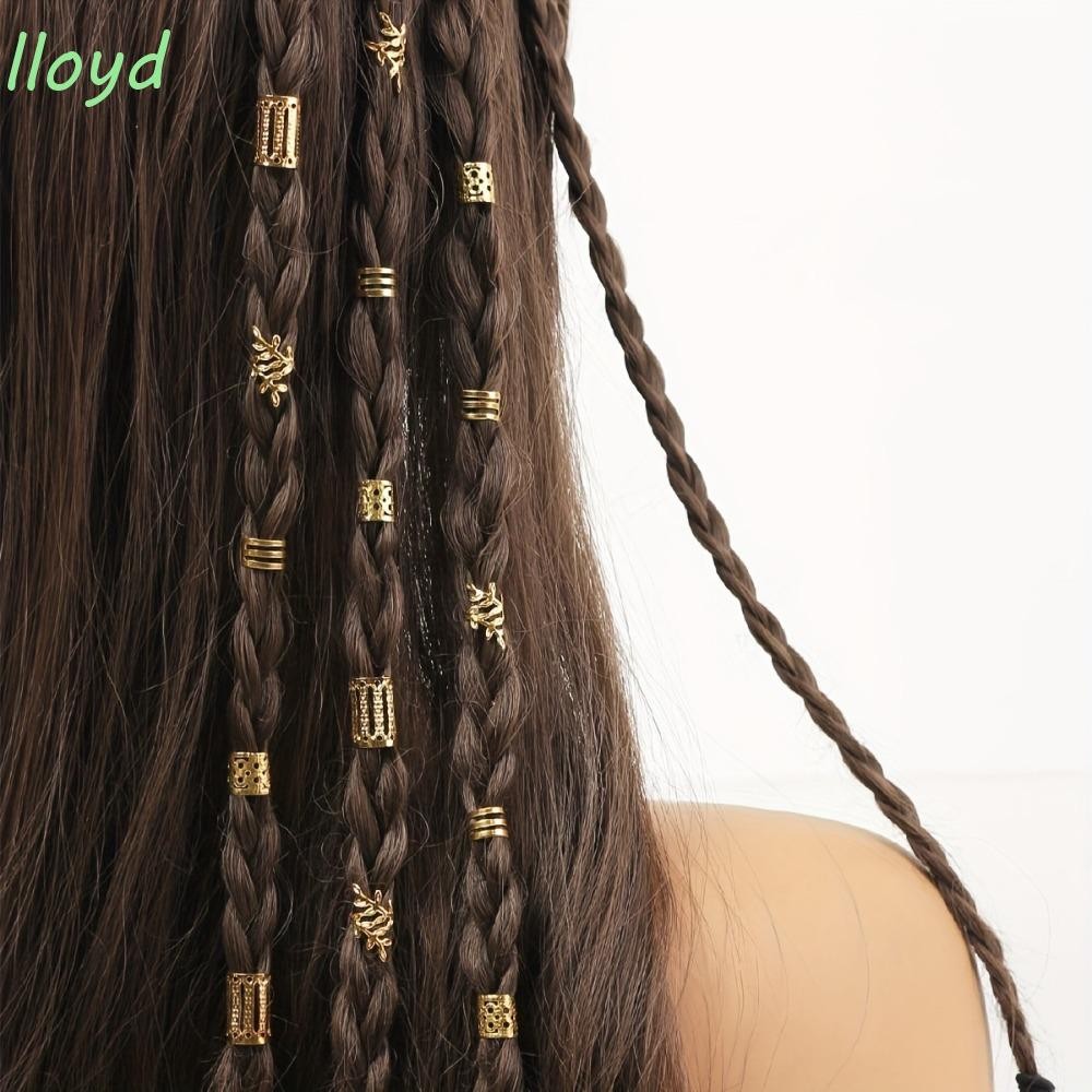 Lloyd 40 ชิ้นผสมแหวนผมชุด,โลหะคลิปผม Braiding Dreadlocks ลูกปัด,อุปกรณ์ ...