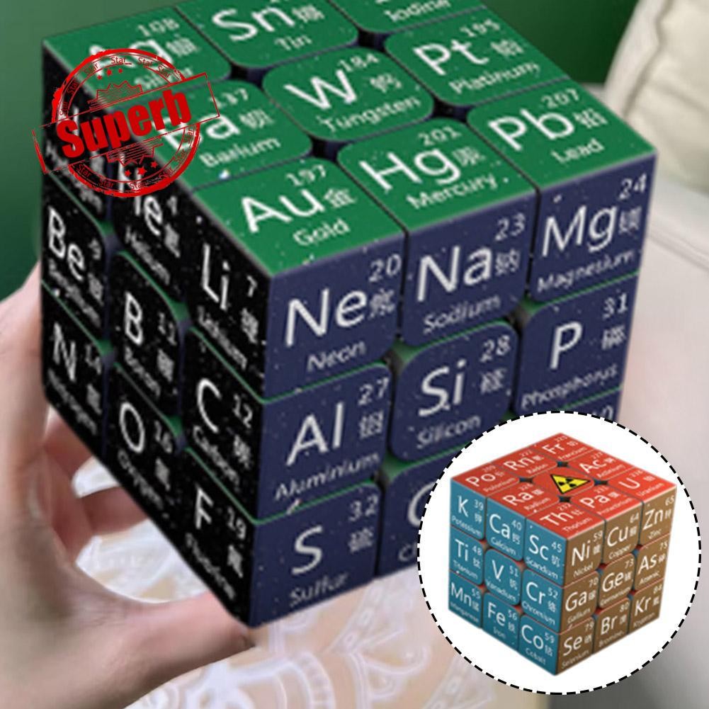 Creative Rubiks Cube ของเล่น 3 Magic Cube ปริศนาเคมีเด็ก Magic Math ...
