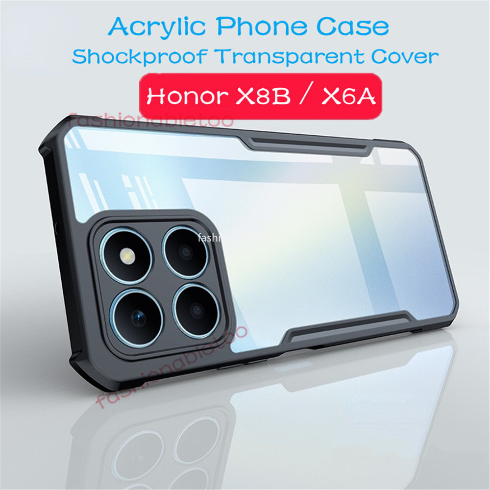 เคสโทรศัพท์มือถืออะคริลิค TPU ใส กันกระแทก สําหรับ Honor X8B X8A X6A ...