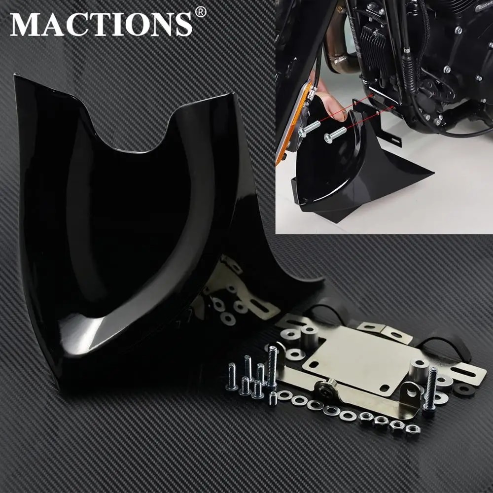 BB Motorcycle Universal Black Lower Chin Fairing Front Spoiler For ...