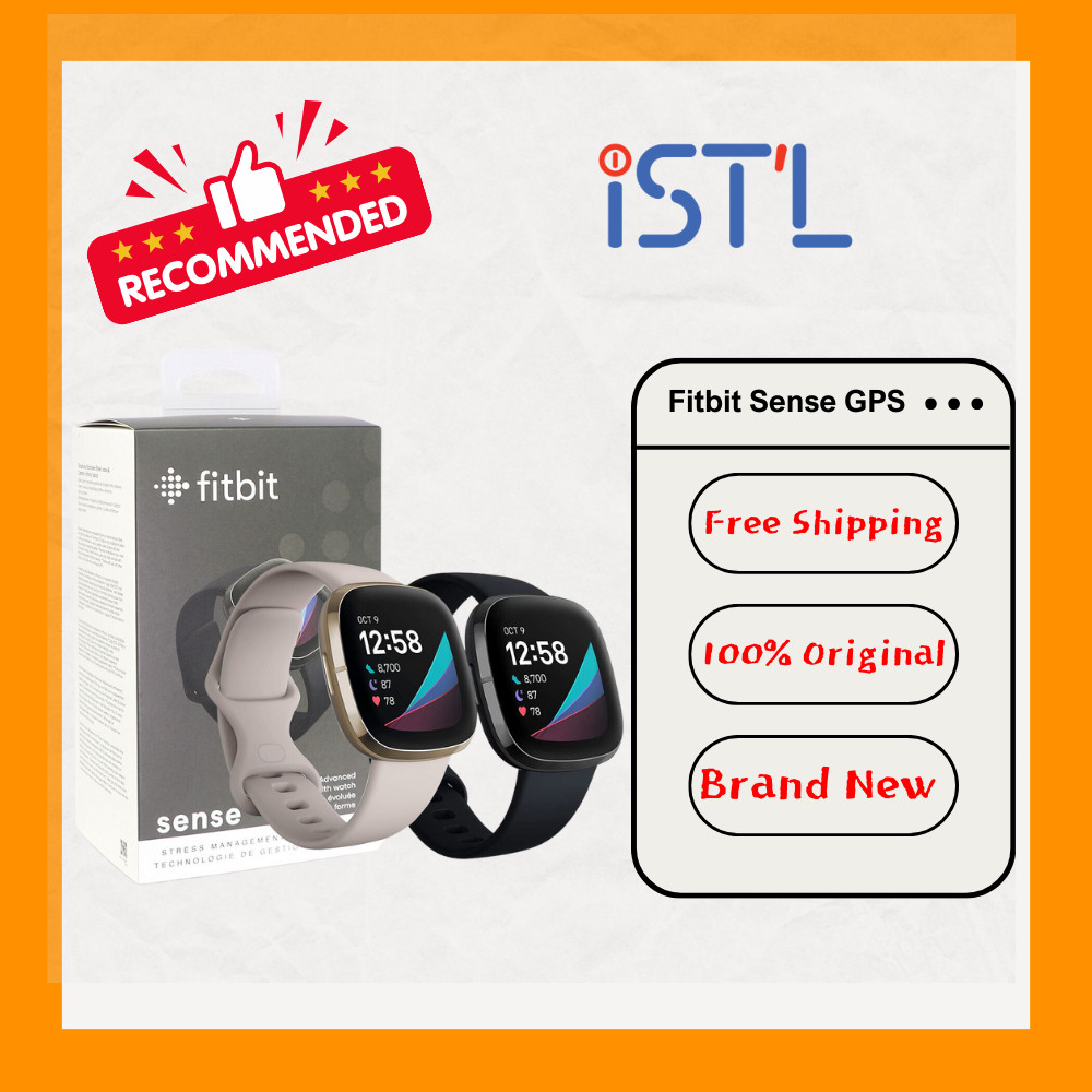 Fitbit Sense GPS สมาร์ทวอทช์เพื่อสุขภาพและฟิตเนส | Shopee Thailand