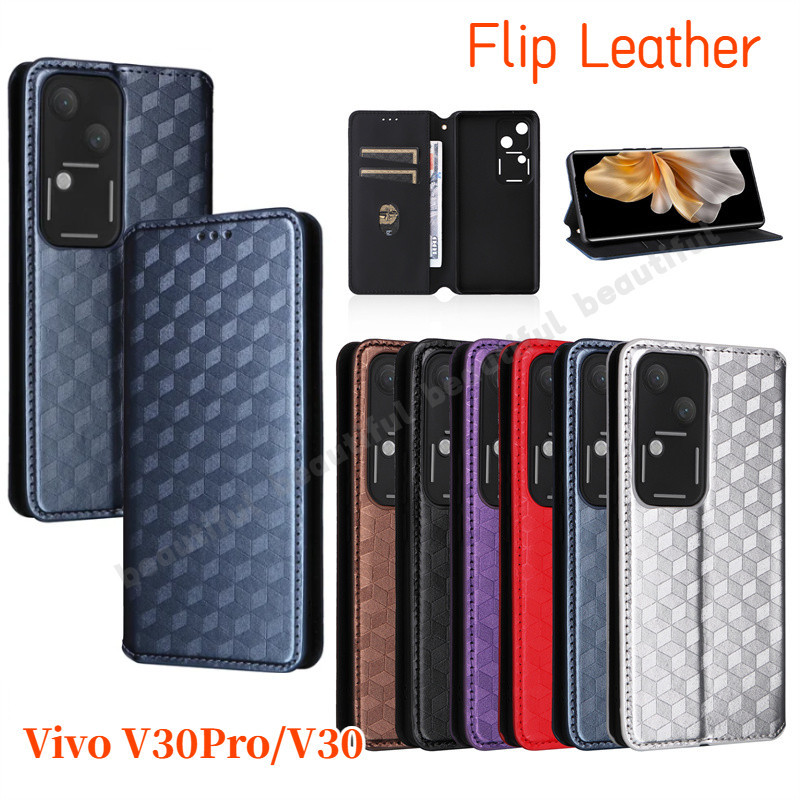 พลิกหนัง Vivo V30 Pro เคสโทรศัพท์สําหรับ Vivo V30 V30Pro VIVOV40 Pro V30E VivoV30 ปลอกกระเป๋า ...