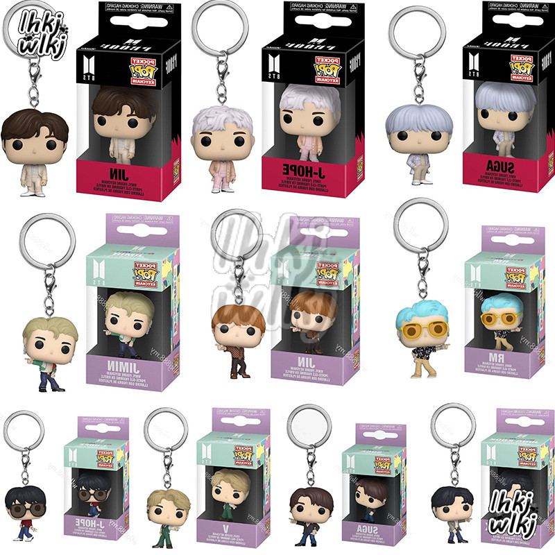 พวงกุญแจฟิกเกอร์ SUGA Funko Pop BTS V JIMIN KOOK JIN HOPE RM Bangtan Boys สําหรับเก็บสะสม ของที่ ...