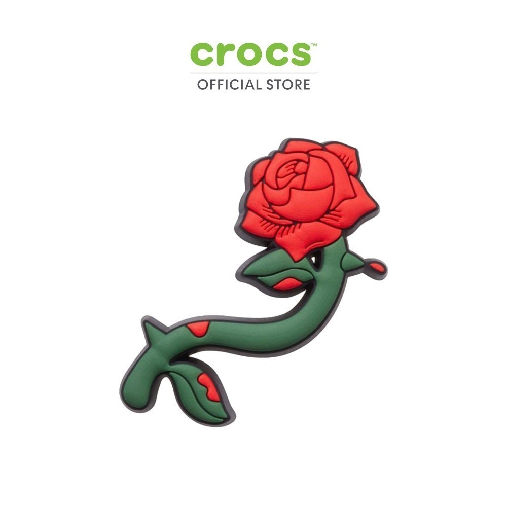 CROCS ตัวติดรองเท้า JIBBITZ SINGLE ROSE รุ่น 10009382 | Shopee Thailand