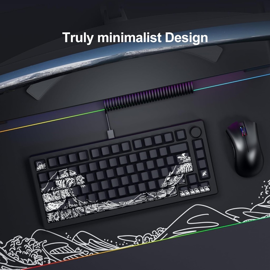 Xvx Shine Through Keycaps - PBT Dye Sub Keycap Set, Side Print Keycaps ...