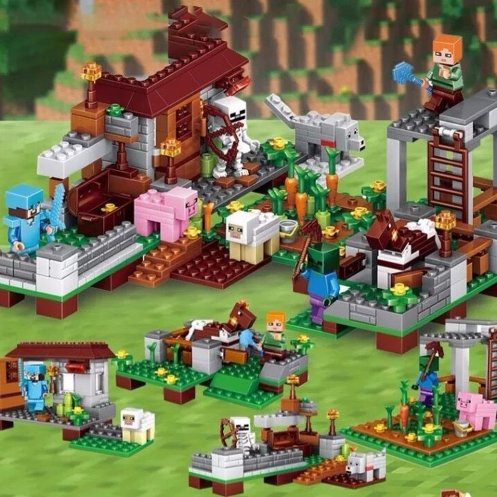 Minecraft-series ประกอบบล็อกชุดของเล่น Cognitive & Hands-on Ability ...