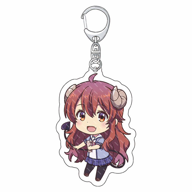 พวงกุญแจชนเผ่าปีศาจมุมถนน Yuko Yoshida Chiyoda Peach Lilith Ryoka Mikan ...