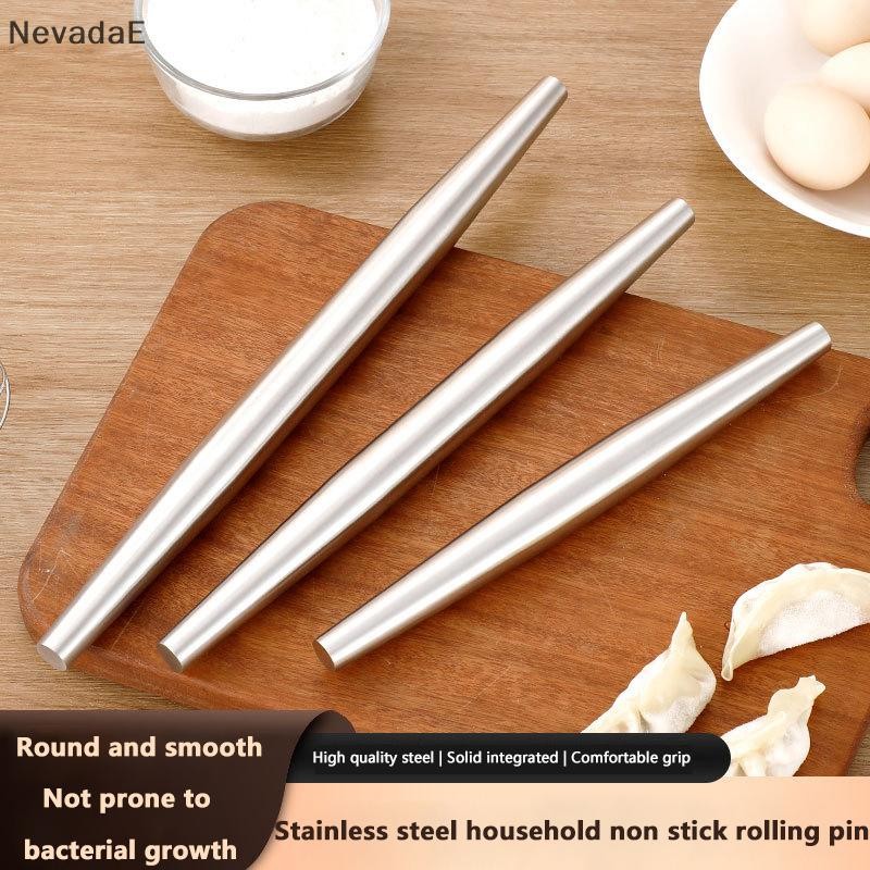 Nd S/M/L สแตนเลส Rolling Pin เครื่องครัว Dough Roller Bake พิซซ่า ...