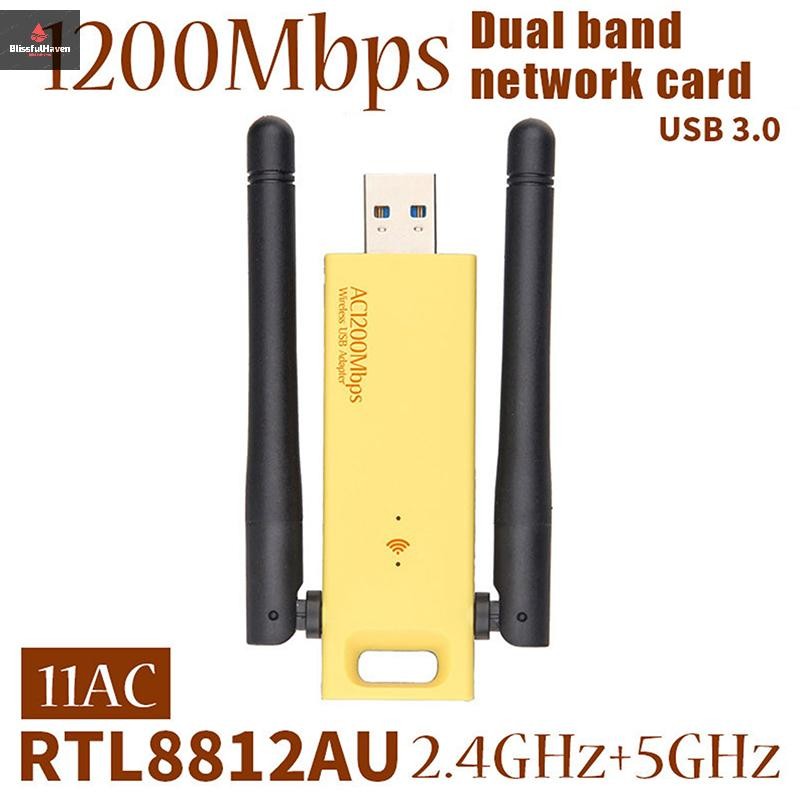 Cod 1200M ความถี่คู่ 2.4G 5.8G WIFI Realtek RTL8812AU USB WIFI อะแดปเต ...