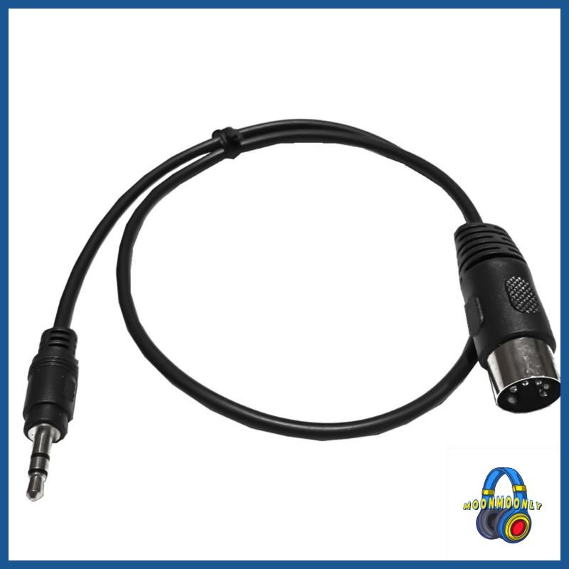 Moon DIN 5Pin ถึง 3 5 มม. TRS อะแดปเตอร์สายต่อขยายสําหรับเครื่องดนตรี ...