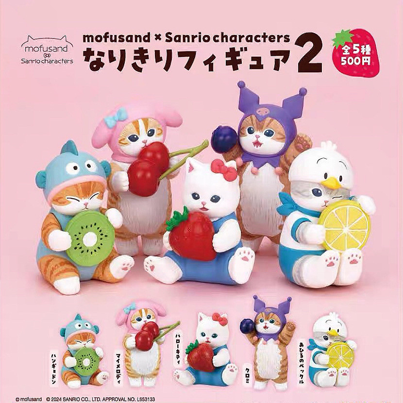ฟิกเกอร์ยืนไข่ปลาครึ่งตัวจาก Qitan Cat Fu Sandy x Sanrio Collaboration ...