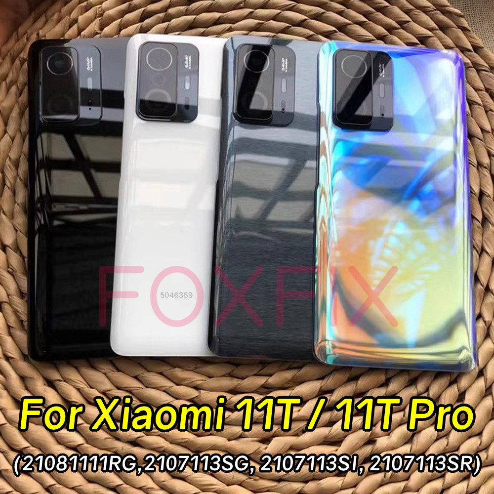 ฝาครอบแบตเตอรี่ แบบกระจกใส สําหรับ Xiaomi 11T Pro 21081111Rg 2107113Sg ...