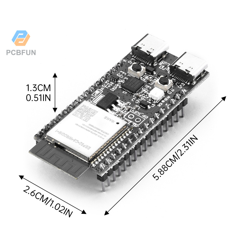 Pcbfun Esp32 C6 Devkitc 1 บอร์ดโมดูลบลูทูธไร้สาย Cp2102 Onboard Esp32 C6 Devkitc 1 N8 Type C
