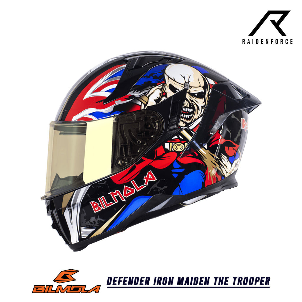 หมวกกันน็อค BILMOLA DEFENDER IRON MAIDEN THE TROOPER | Shopee Thailand