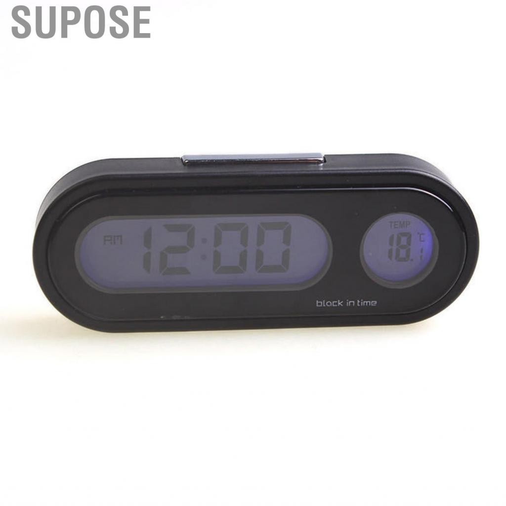 Supose Mini Car Electronic Clock Temperature Display High Accuracy ...