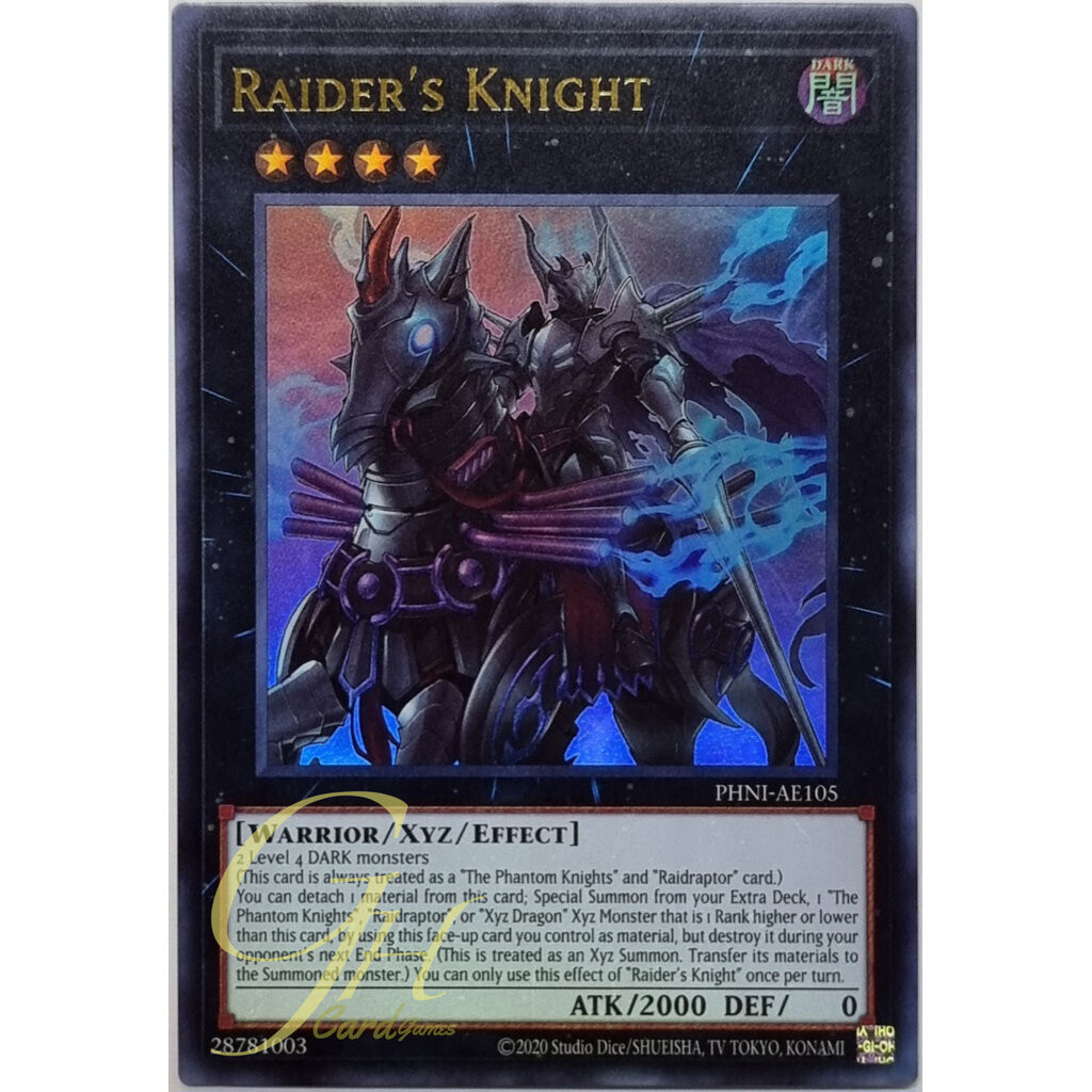 Yugioh [PHNI-AE105] Raider's Knight (Ultra Rare) | Shopee Thailand
