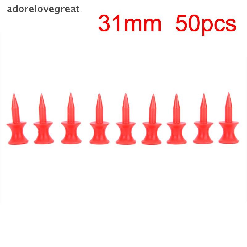 Alt 50 ชิ้น Red Golf Tee Sport Double-deck Golf Ball Tees 31 มม ดร.ก ...