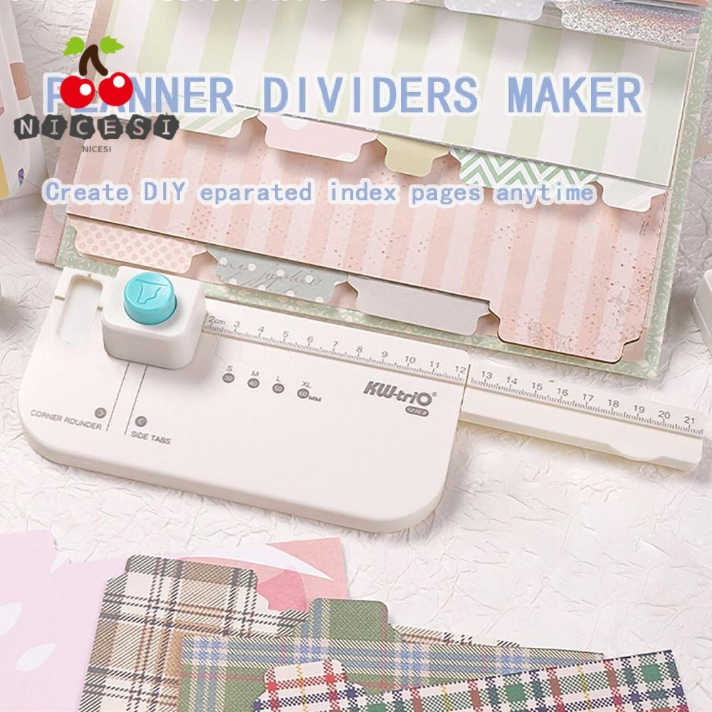 กระดานสร้างหน้าแยก NICESI, DIY ที่คั่นหนังสือ Index Label Punching Tab ...
