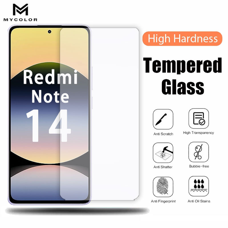 ฟิล์มกระจก ใช้สำหรับ Redmi Note 14 13 13R 12 12S 12R 11 11E 11T 11S 10 10S 9 9S Note14 Note13 ...