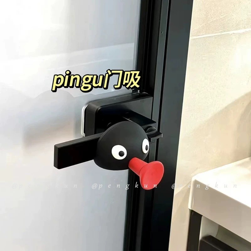 Pingu Penguin Door Stop มือจับประตูตกแต่งในครัวเรือน Entrance ประตูหยุด ...
