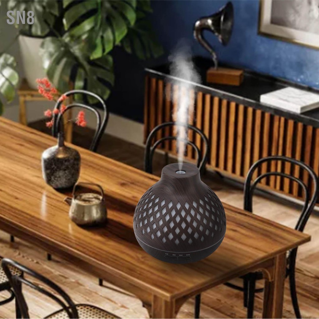 SN8 400ml Aromatherapy Humidifier หัวหอมไม้ GRAIN AROMA สีสันอัลตราซาว ...