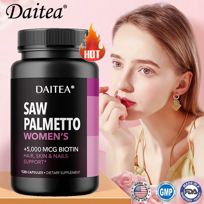 Daitea All-in-One Hair Formula for Men and Women - Biotin, Saw Palmetto ...