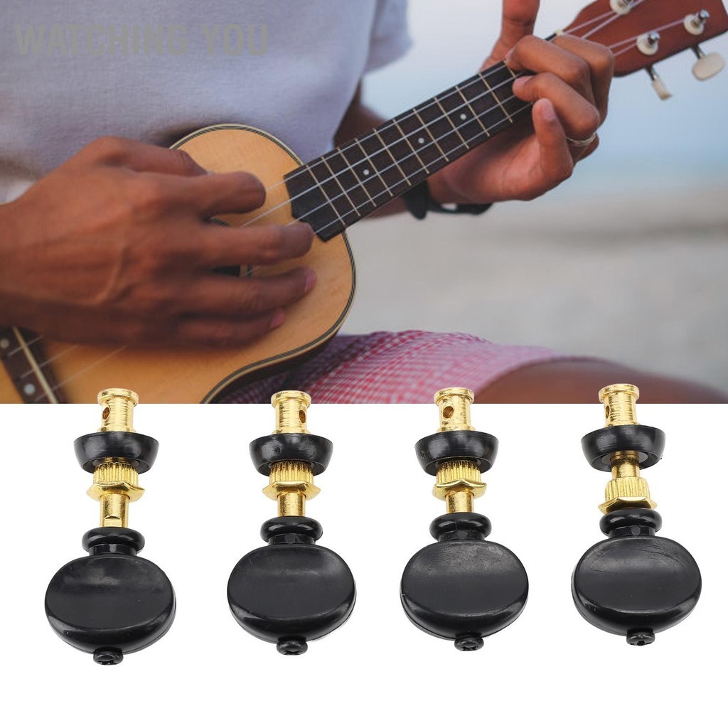 Watching You 4PCS Ukulele Tuning Peg โลหะ 4.3 ซม.x 2 ซม.Ukulele Tuner ...