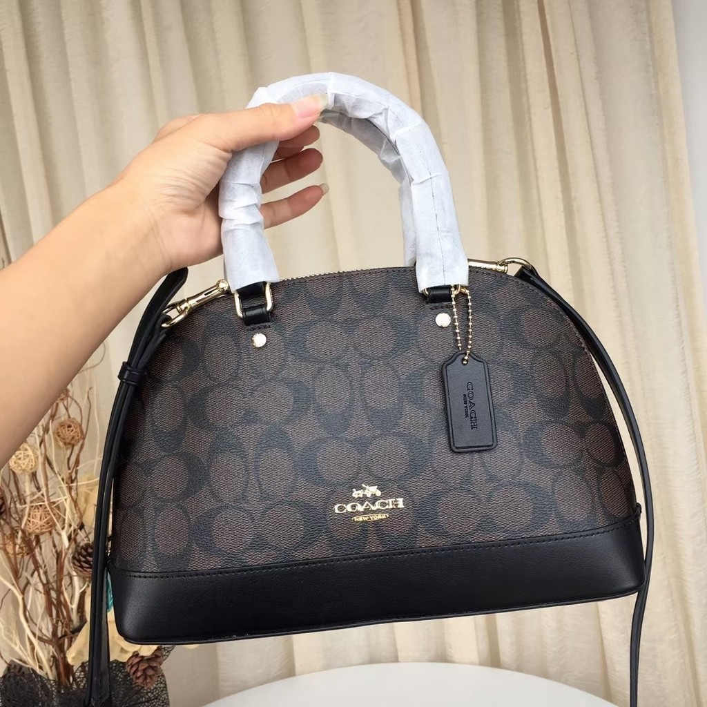 Coach ของแท้ 100% กระเป๋าถือ PVC สีพื้น พร้อมใบเสร็จ สําหรับผู้หญิง ...