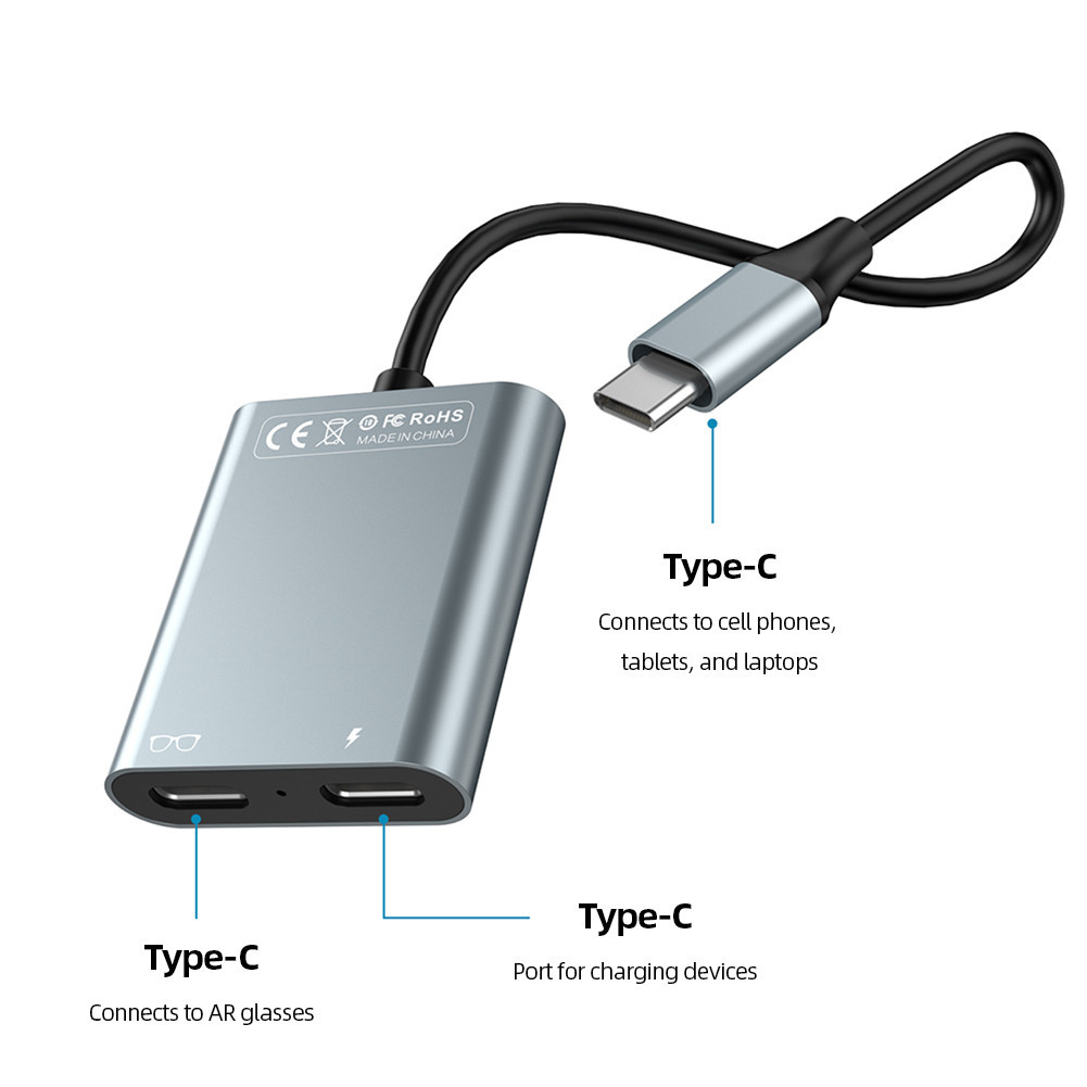 【ใหม่】ฮับ Usb-c PD100W&Data Transfer 10Gbps 2 in 1 สําหรับแว่นตา AR ...
