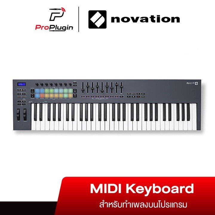 Novation FLkey 61 (MIDI Keyboard)(มิดี้คีย์บอร์ด 61 Key)(ProPlugin) | Shopee Thailand